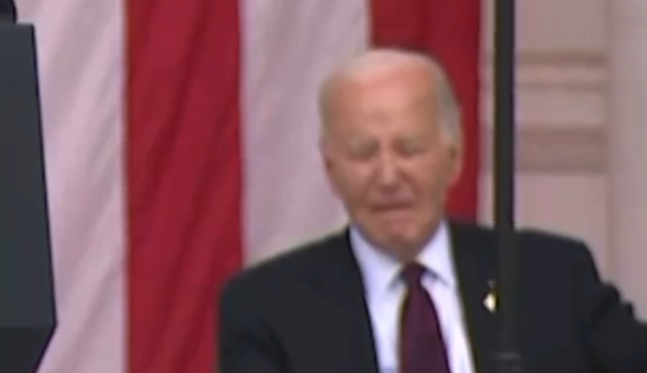 Watch: Joe Caught Shamefully Napping During Memorial Day Service