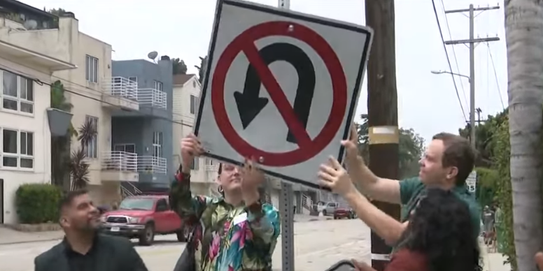 Watch: LGBT Activists Go Too Far: Celebrate Removal of Street Signs for ...